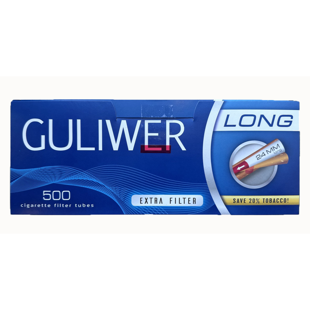 Сигаретные гильзы GULIWER LONG 24мм купить в Premium-tabak